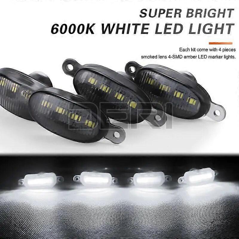 Car Front Grille Grill LED Light Smoke Raptor Style white Car Front ...