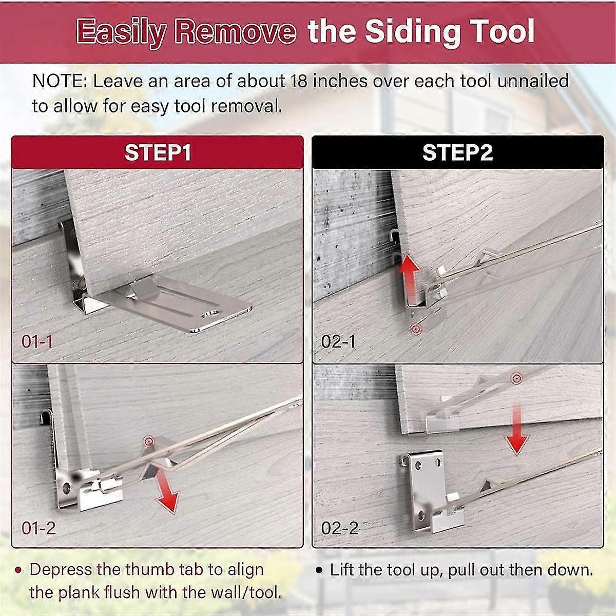 Siding Installation Tools, 2 Pack of Fiber Cement Siding 1-1/4-Inch ...