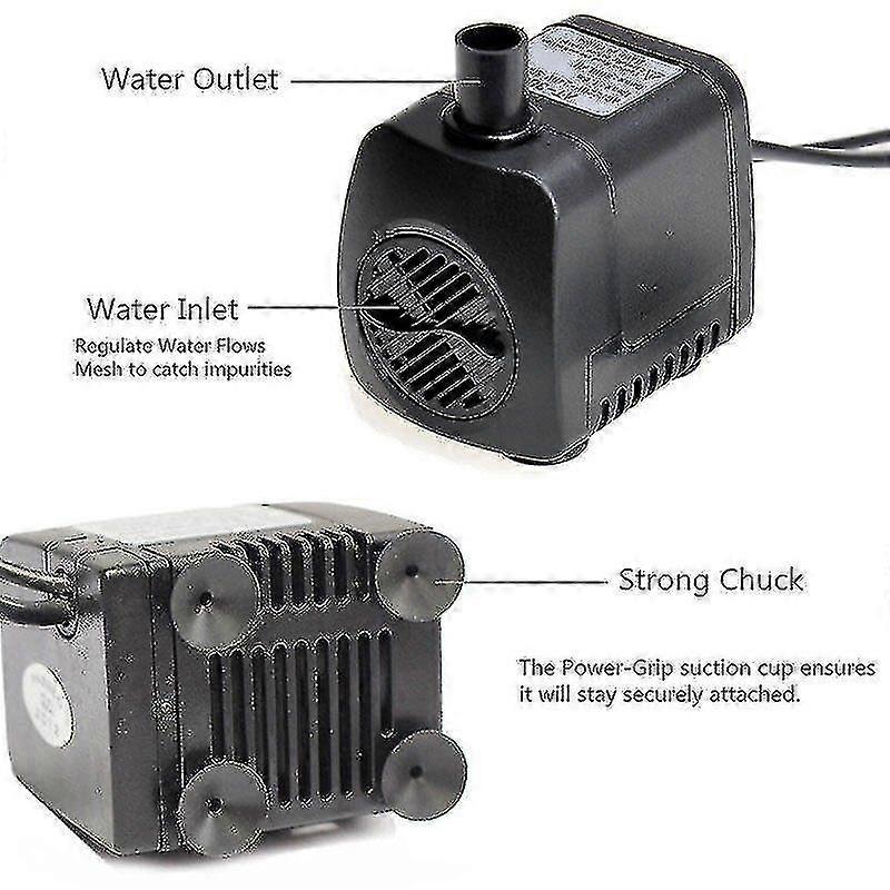 4 Led Electric Water Feature Pump Small Fountain Pump Outdoor Garden ...
