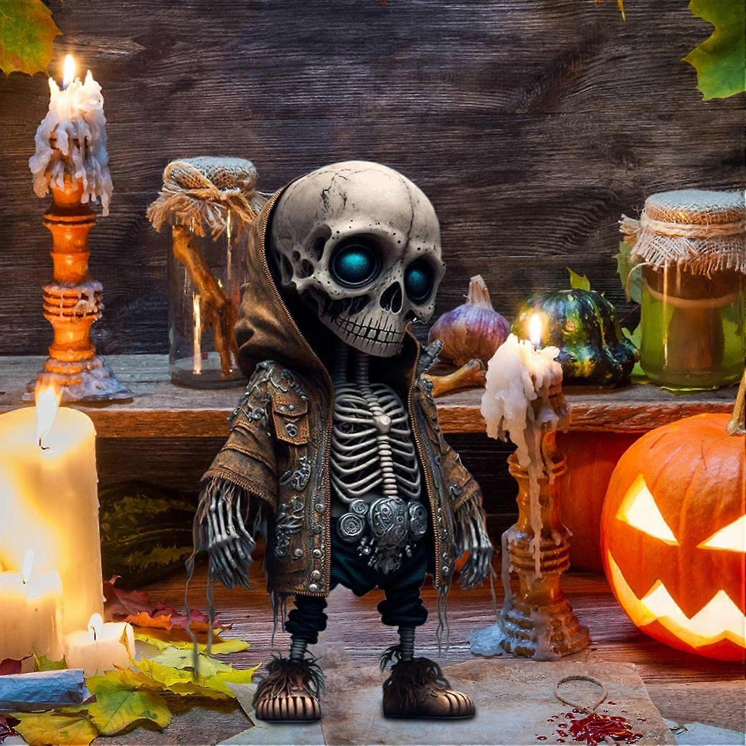 Tedious Cool Skeleton Figurines |New Resin Crafts Cute Statue Skeleton ...