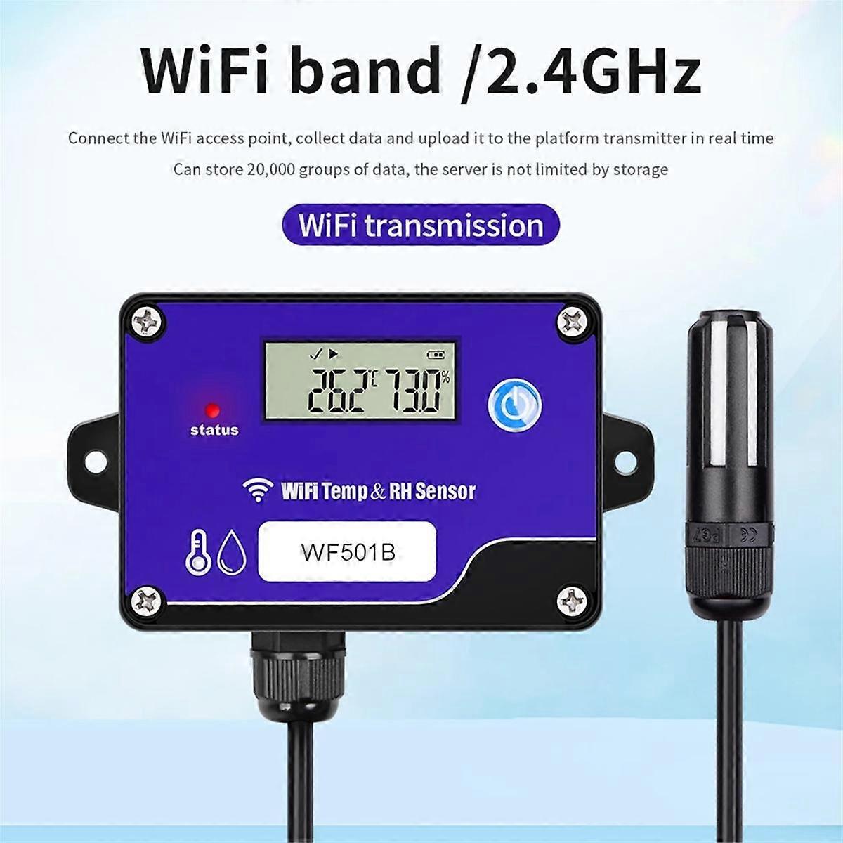 WF501B WiFi Temperature and Humidity Sensor Digital Temperature ...
