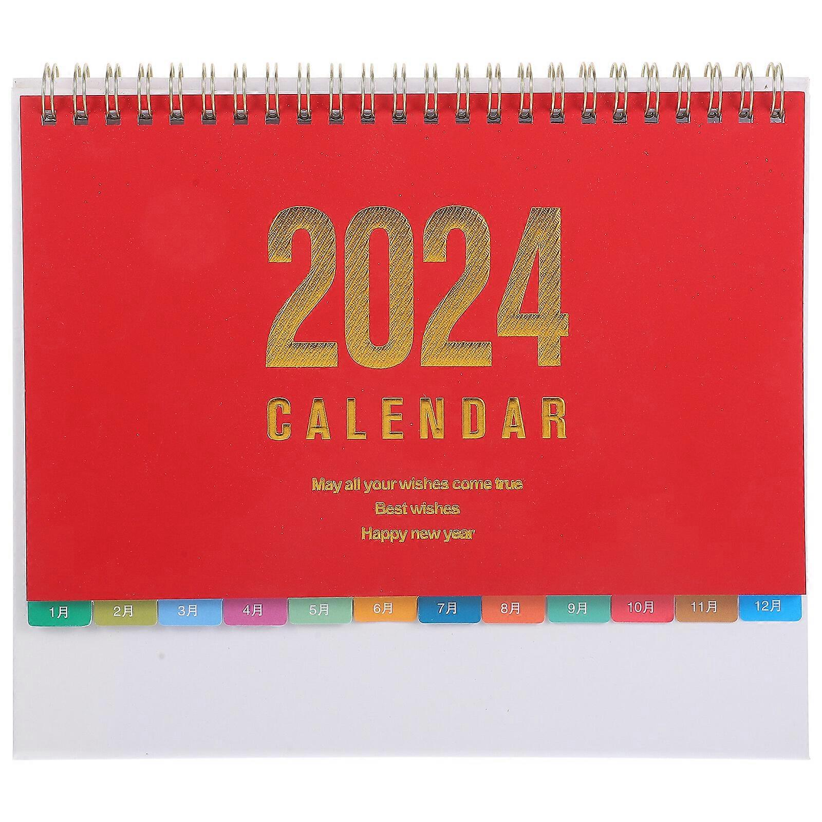 Desk Calendar 2024 Monthly Calendar Schedule Planner Calendar ...