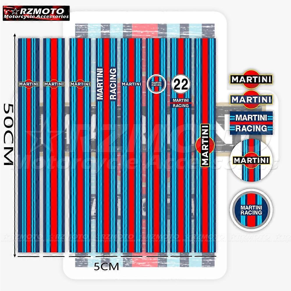 Motorcycle sticker Martini cocktail Martini Le Mans racing retro shell ...