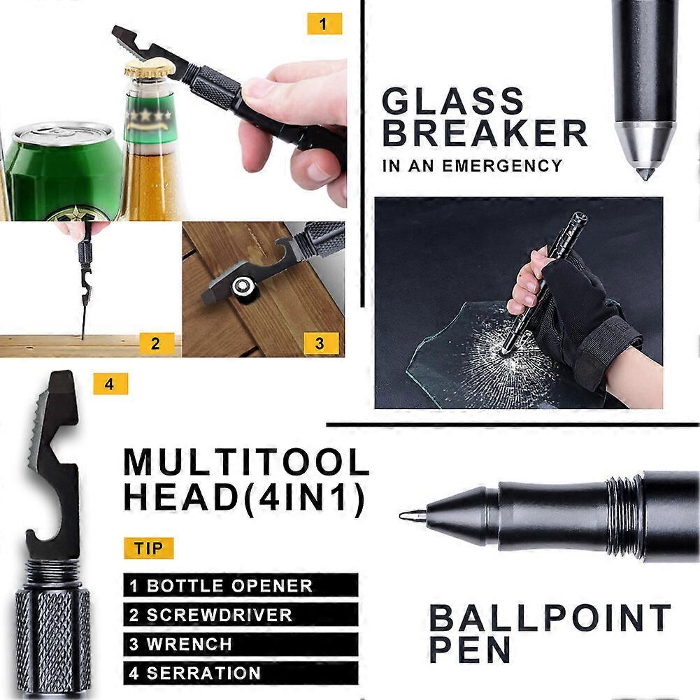 2023 New Hot Tactical Pen with Multitool, LED Flashlight & Gift Box - Portable Self-defense Tool ...