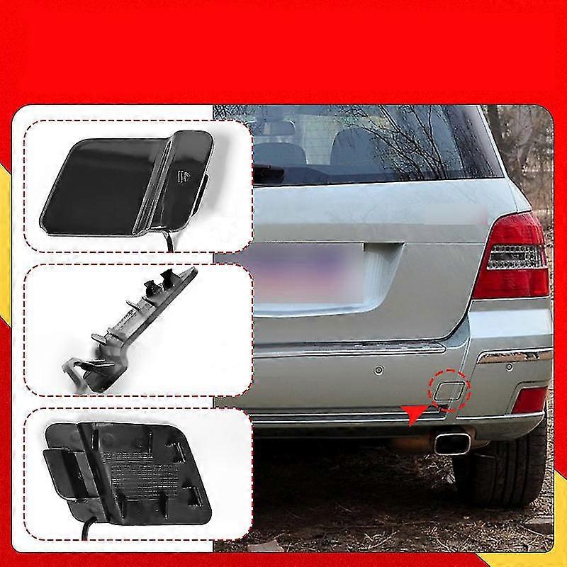 Rear Bumper Towing Hook Cover For Mercedes Benz, Towing Eye Cap, Black ...