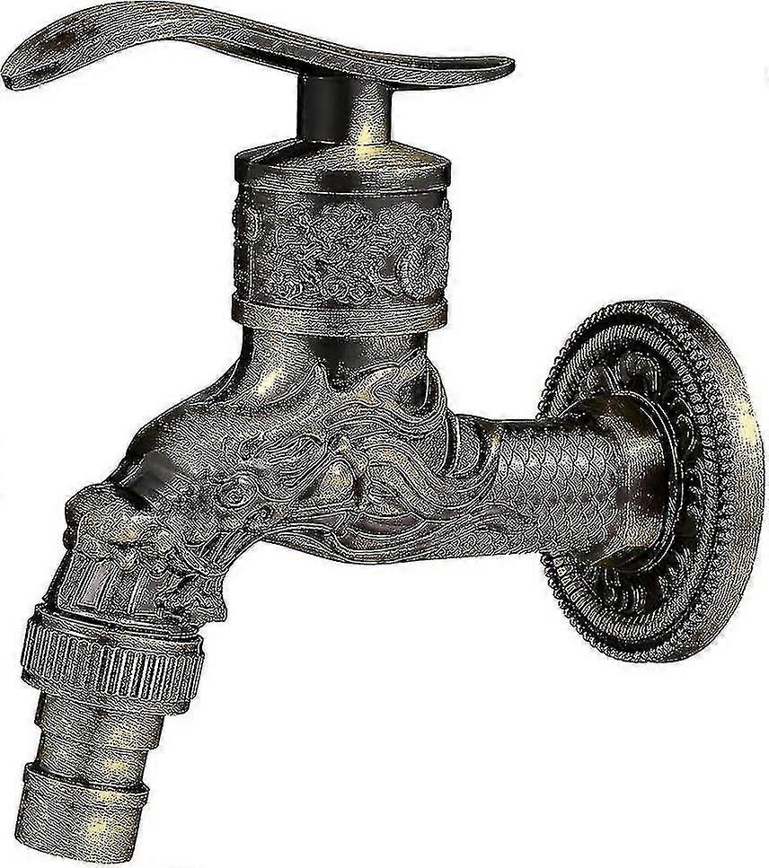 Antique Green Finish Faucet Vintage Brass Garden Faucet With Woodpecker ...