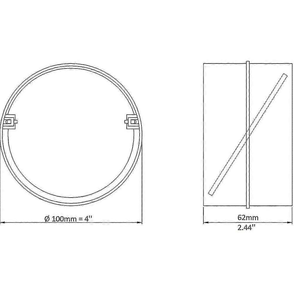 100mm Connection With Non-return Valve Round Ventilation Pipe 100mm ...