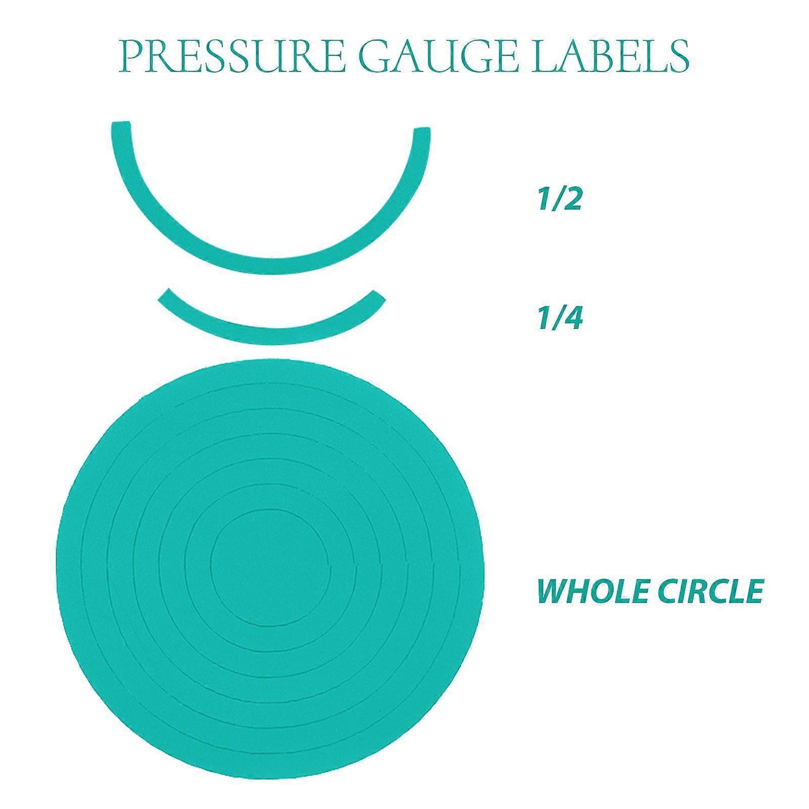 7 Sheets Pressure Gauge Stickers Adhesive Pressure Gauge Decals ...