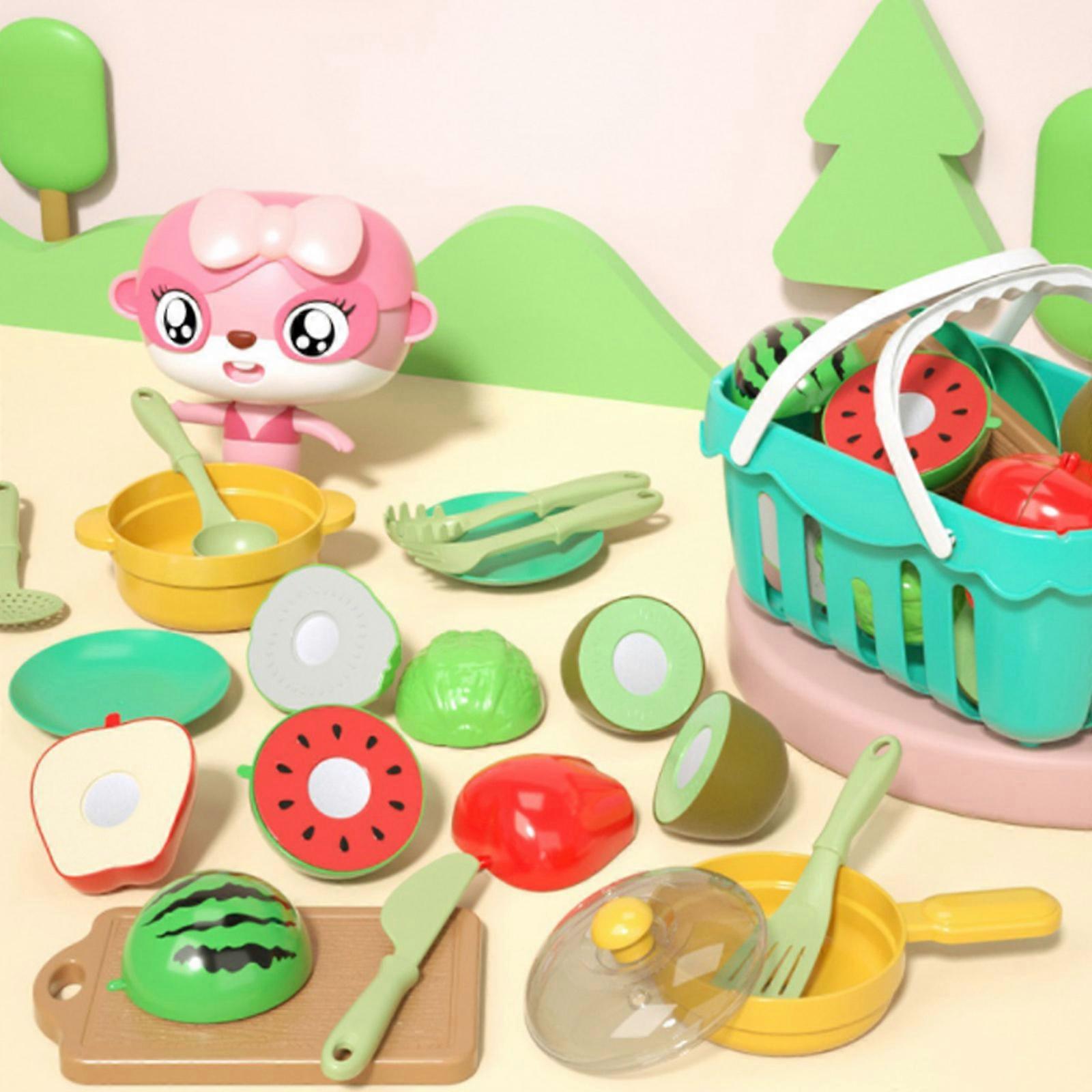 1Set Simulation Vegetables Role-Play Toy Utensils Food Toy Kitchen Role ...