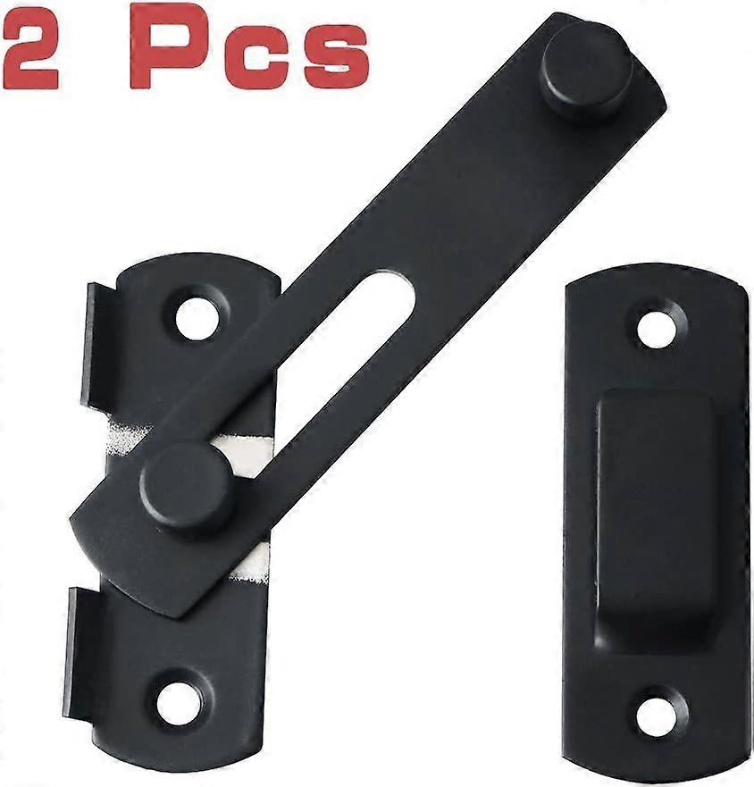 Sliding Door Latch, Set of 2 Stainless Steel Door Lock, Door Bolt Bar ...