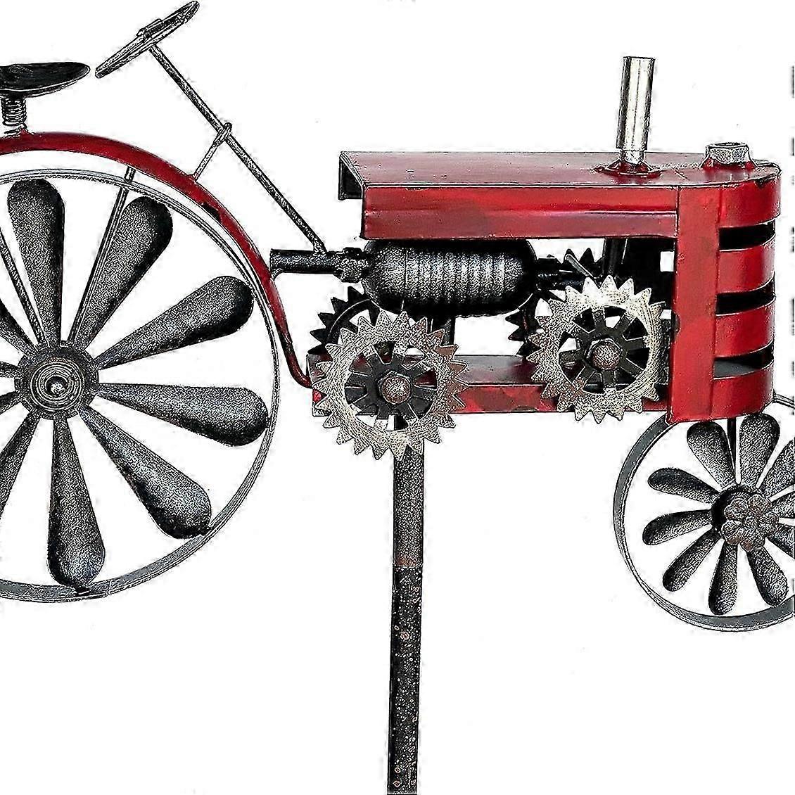 Tractor Wind Spinner Metal Farm Tractor Spinner Propeller Yard Garden ...