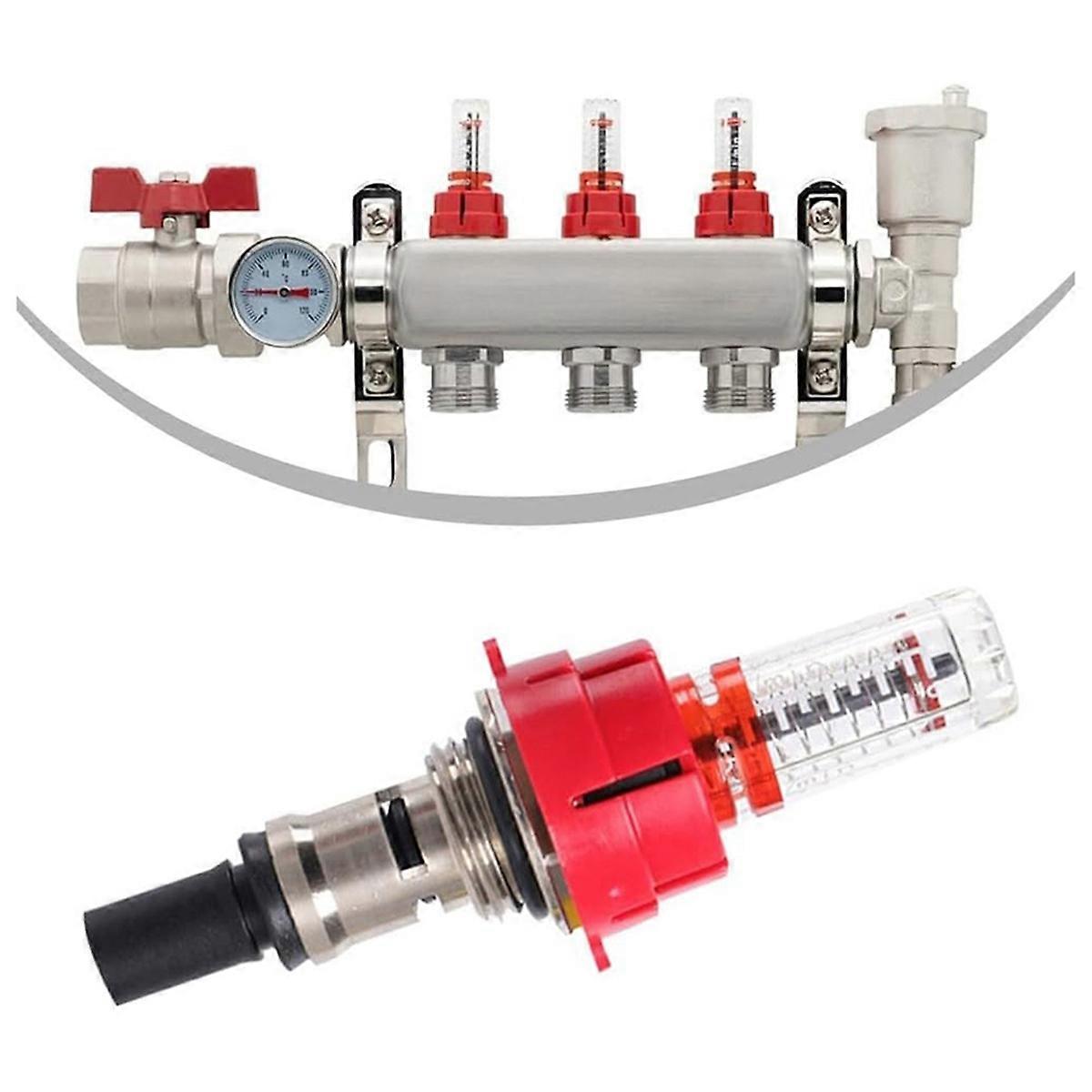 12 Pcs Underfloor Heating Manifold Flow Meter, Visual Flow Monitoring ...