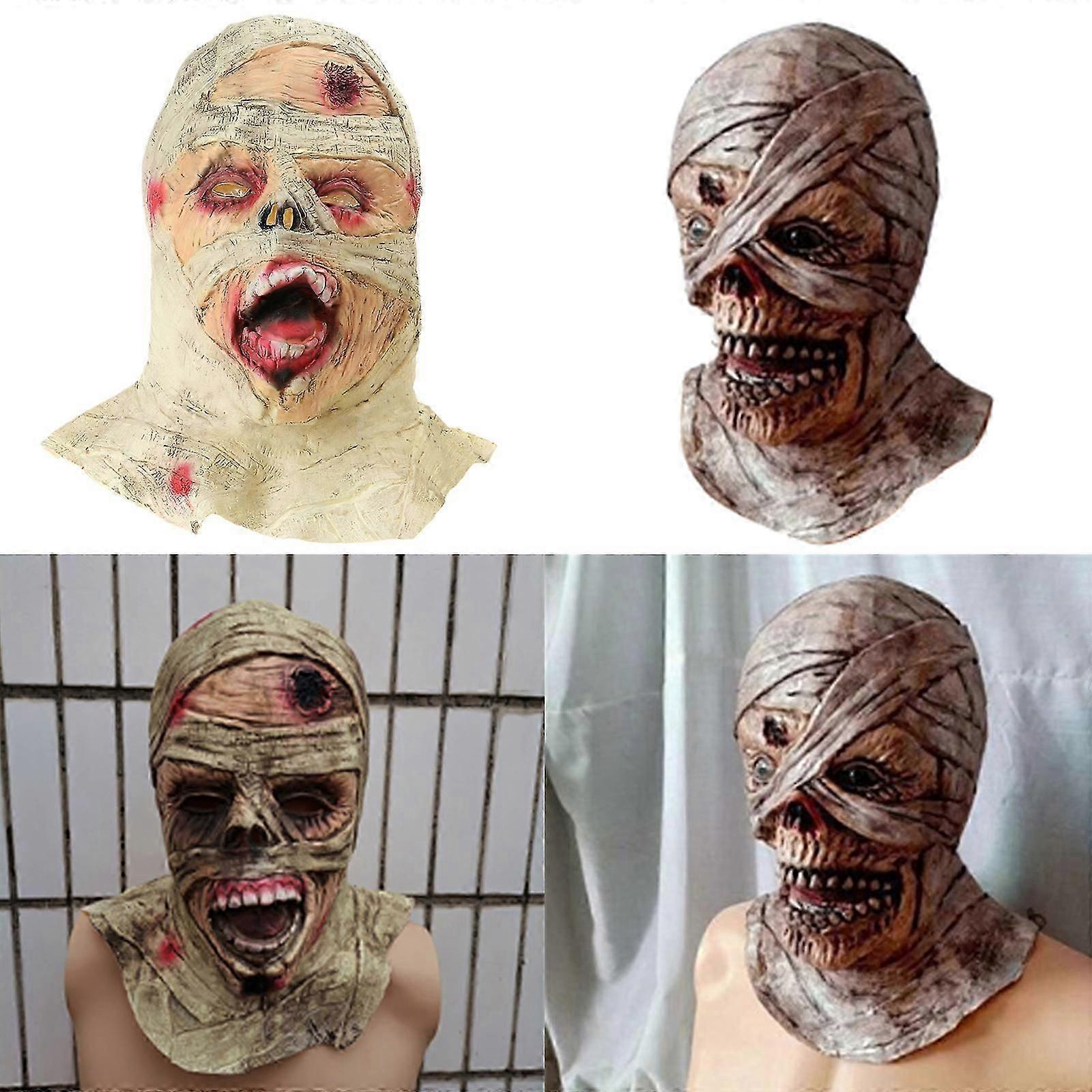 Mummy Mask Masquerade Mask Full Head Mask Scary Mask Halloween Mask ...