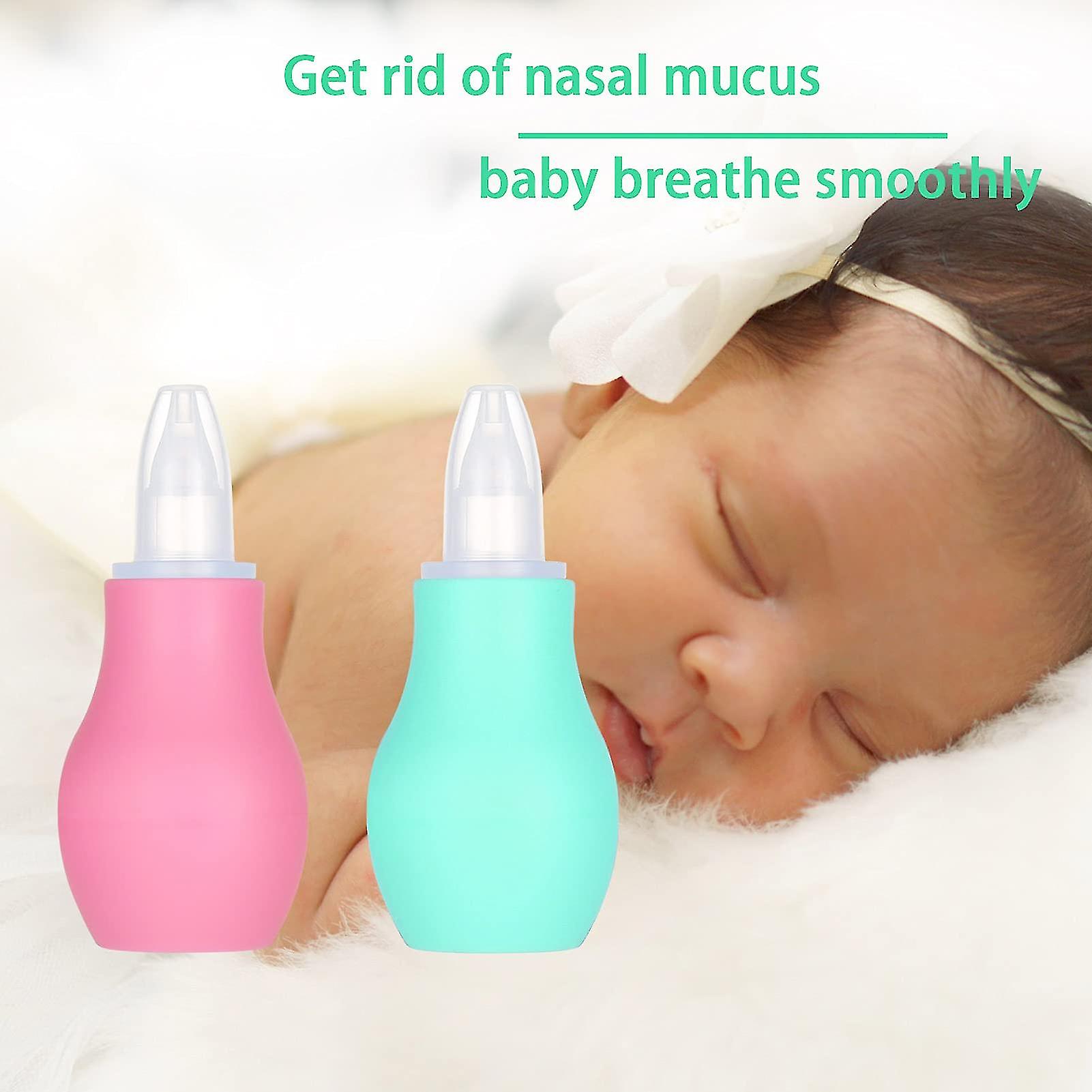 2 Packs Baby Nasal Aspirator, Nasal Aspirator Newborn, Baby Nose Sucker ...