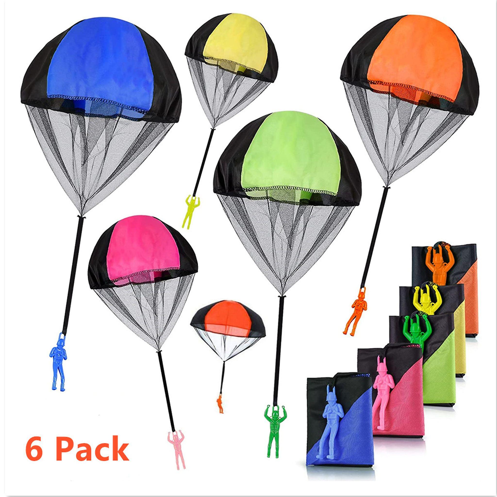 6-piece Set Of Parachute Toys, Hand Thrown Parachute Flying Toys ...