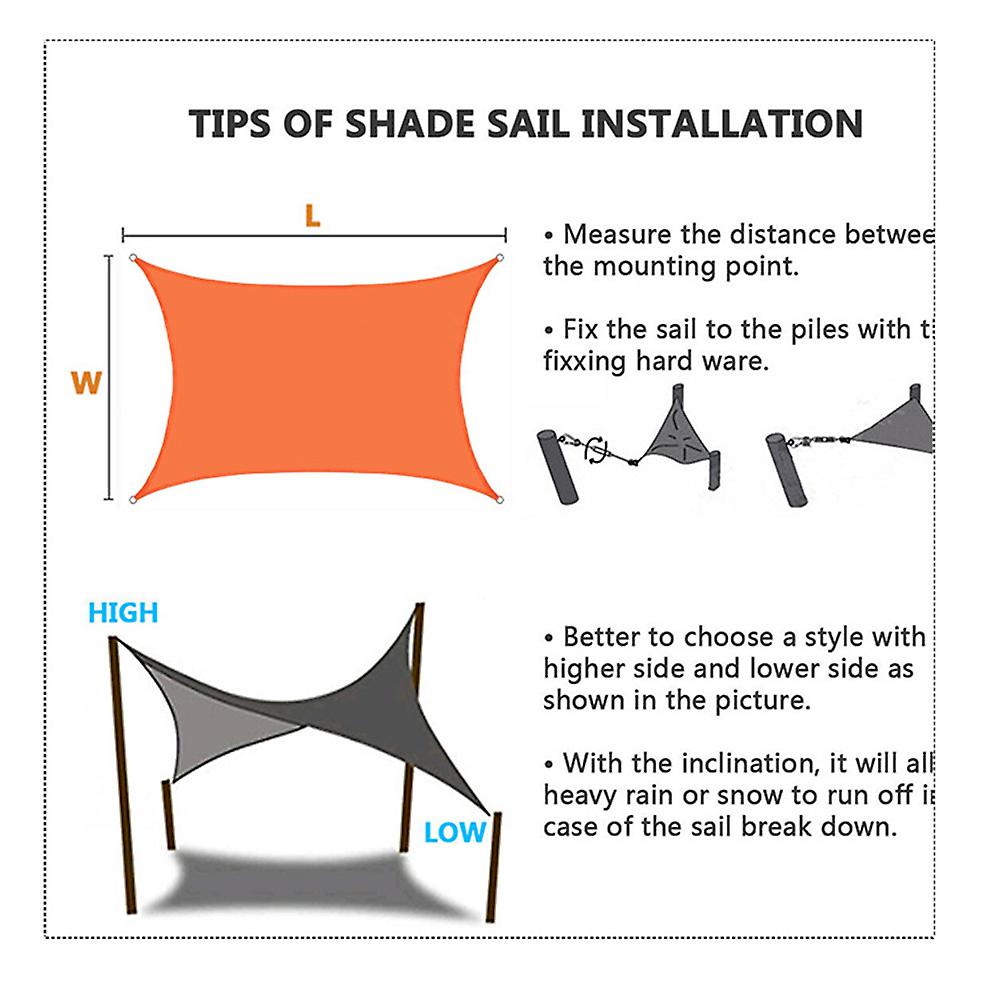 Sun Shade Sail sol skygge sejl installation ideer Have vandtæt Baldakin ...