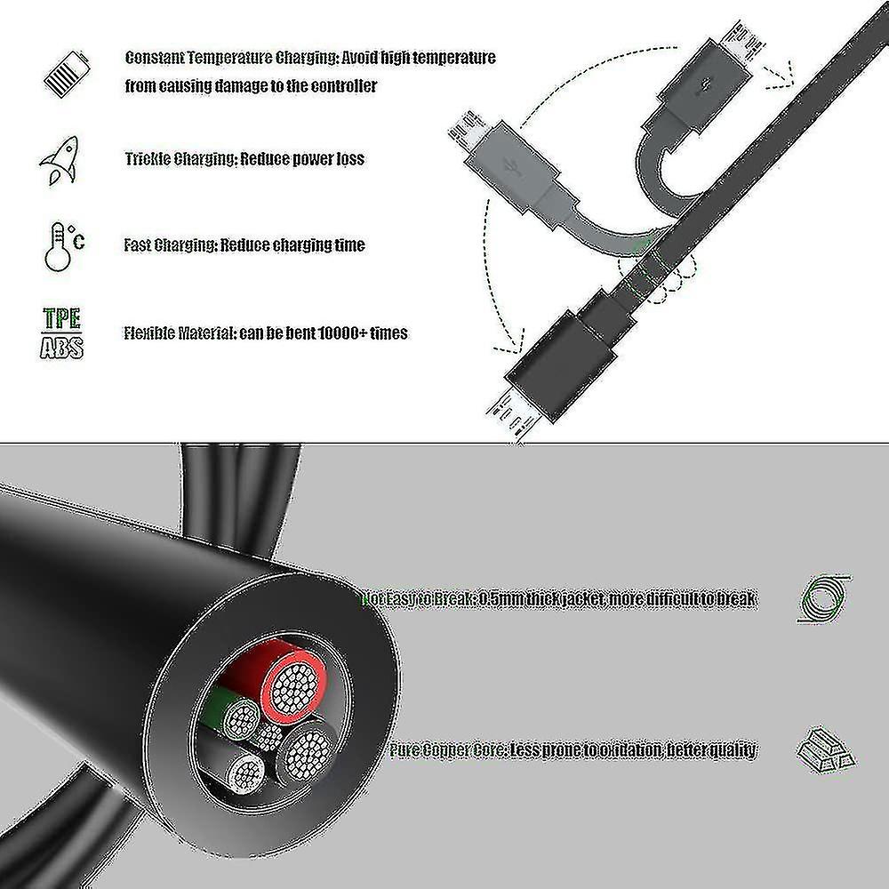 Usb Mic Cable For Blue Yeti, 2m Yeti Microphone Power Cable Usb A Male ...