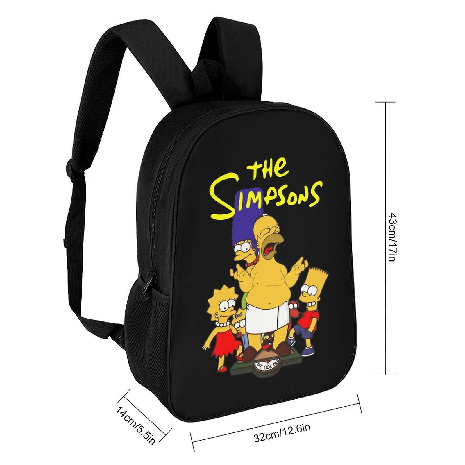 The Simpsons Large-capacity Adult Backpack, Casual And Simple School ...