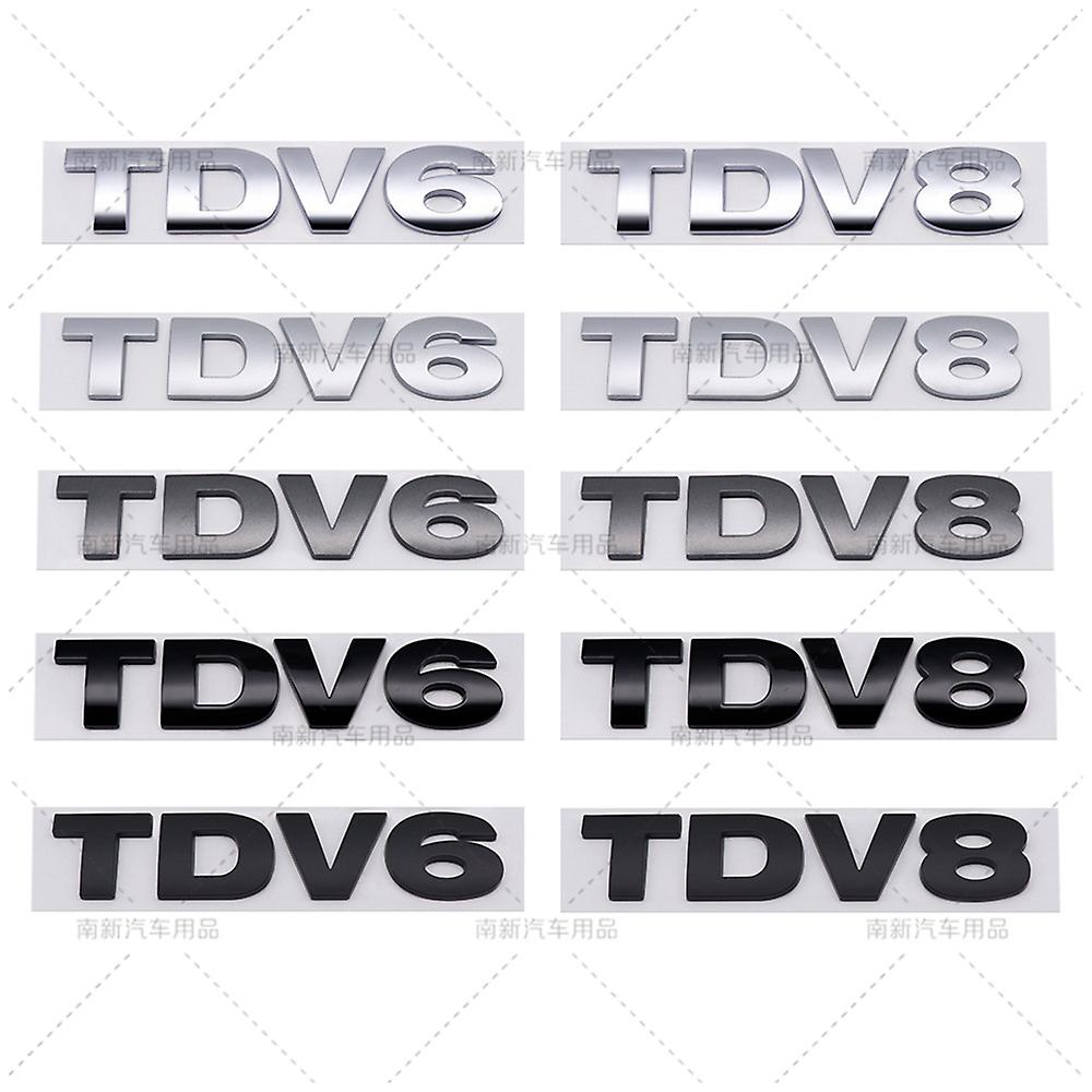 Car 3d Abs Sdv6 Sdv8 Tdv6 Tdv8 Trunk Fender Letters Logo Badge Emblem ...