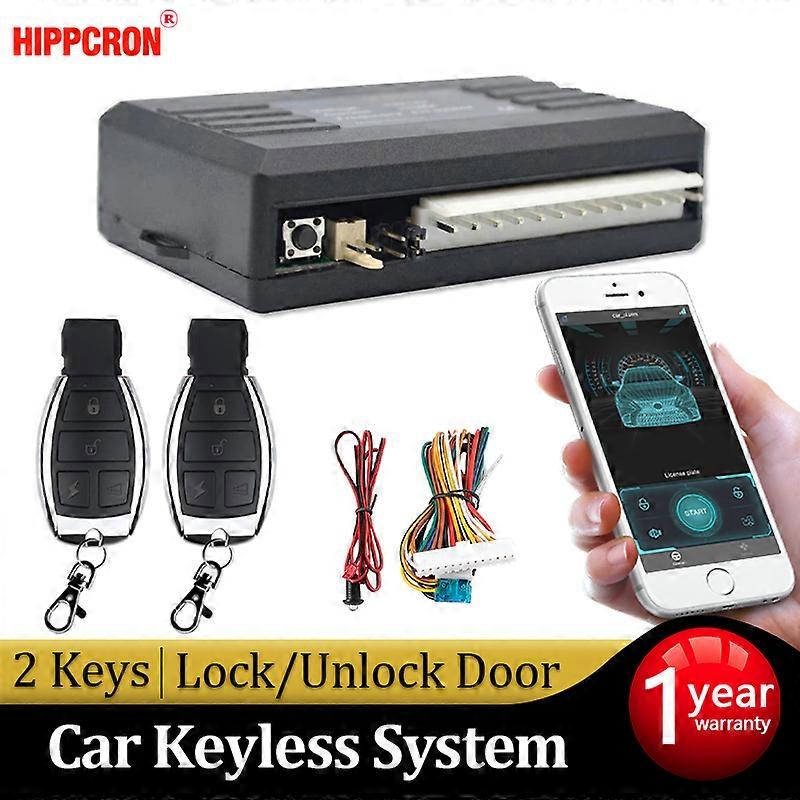 Universal Car Key Systems Key blade Door Lock Trunk Release less Entry ...