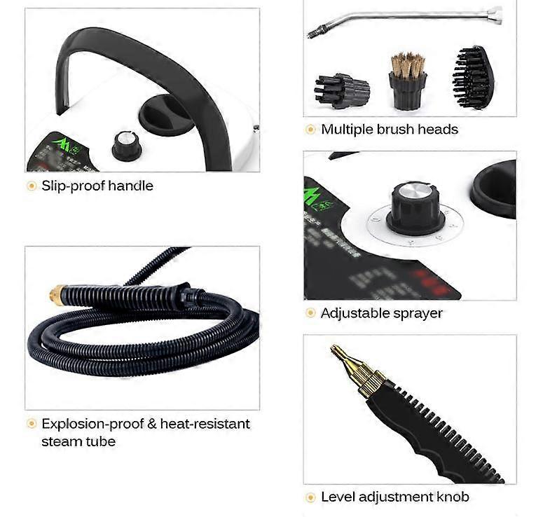 Steam Cleaners, 2500W Handheld Steam Cleaner, Handheld High Temp ...