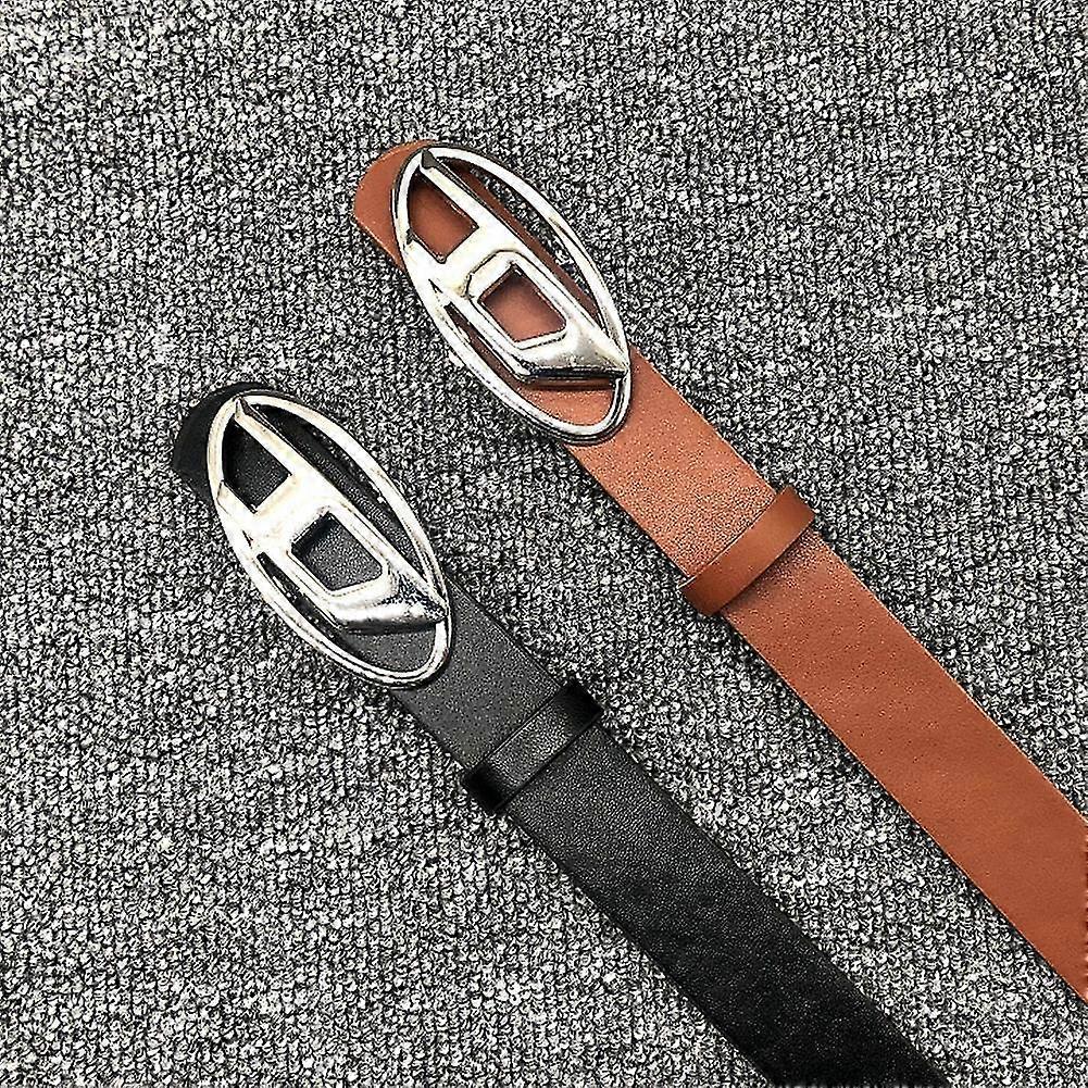Trendy D Letter Belt Press Button Belt Waistband Buckle Fashionable ...