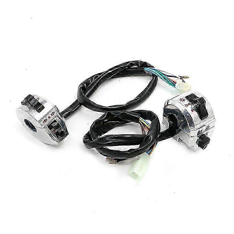 22mm 7/8 Chrome Universal Bike Motorcycle Handle Bar Switch Control ...