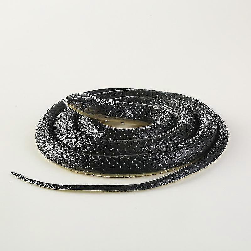 Large Rubber Snake, Realistic Rubber Scary Snake Toy, Fake Large Black ...