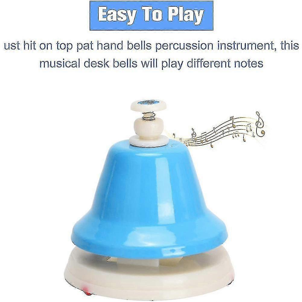 Desk Bells, 8 Diatonic Metal Hand Bells, Rainbow Music Bells, Musical ...