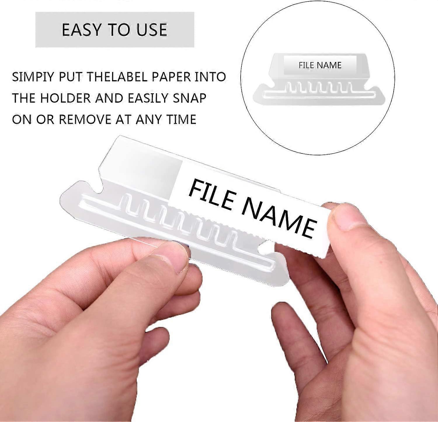 File Folder Tabs 120 Set Hanging File Folder Labels And Tabs 2 Inch ...