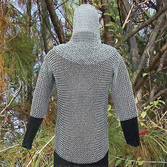 Battle Ready Medieval Habergeon Chainmail Armor Coif Set | Fruugo UK