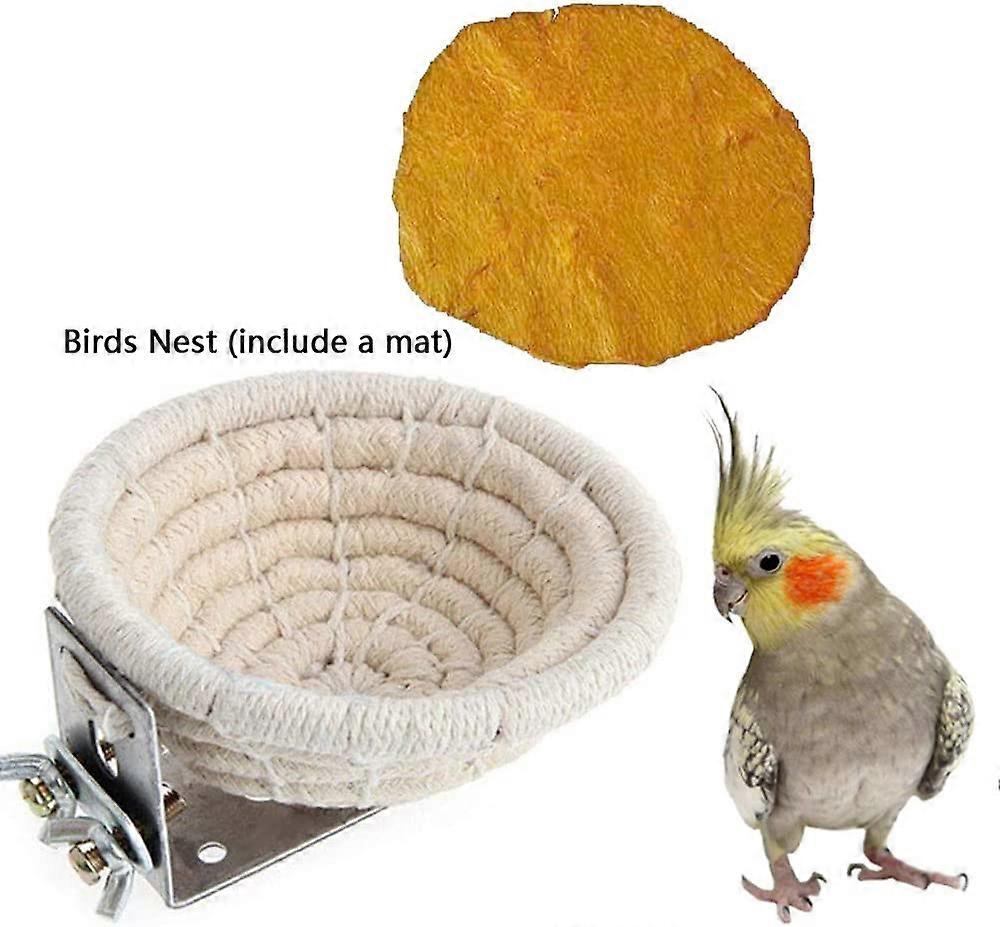 Bird Breeding Hut Nest,Handmade Cotton Weave Hemp Rope Hatching Bed ...