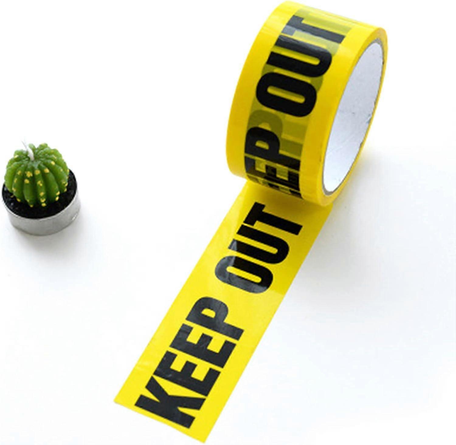 1pcs Hazard Warning Tape - 7.5cm x 100m Yellow Safety Warning Tapes for ...
