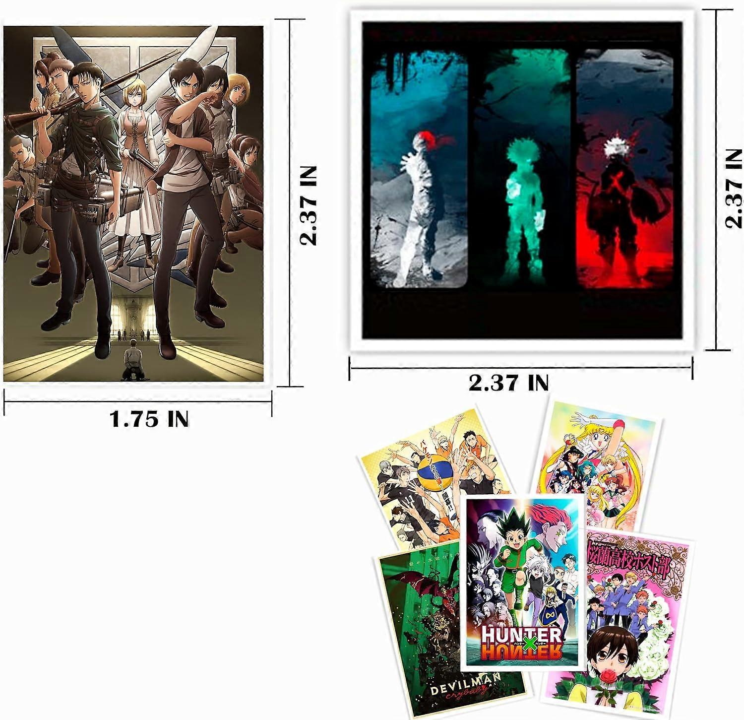 Premium Anime Stickers Bundle of 102: Exclusive Classic Manga Selection ...