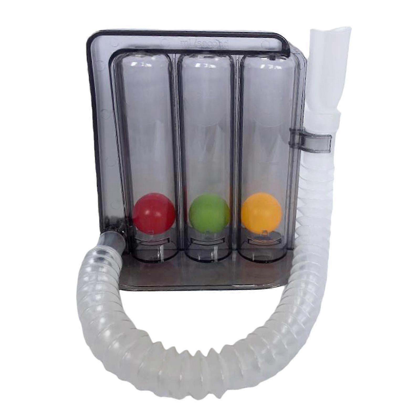 3-ball Deep Breathing Exerciser Incentive Spirometer Respiration ...