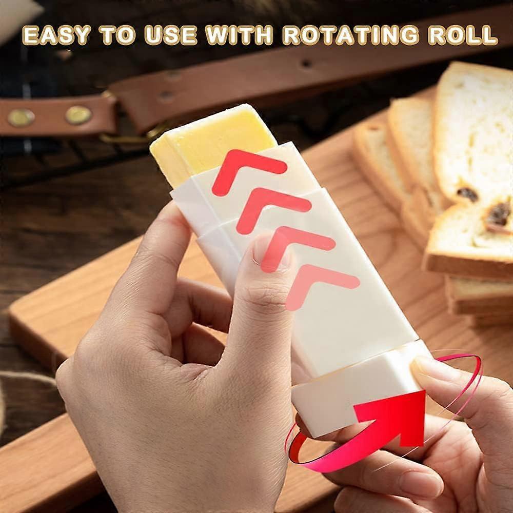 3 PCS Butter Stick Holder, Rotating Butter Stick Butter Applicator ...