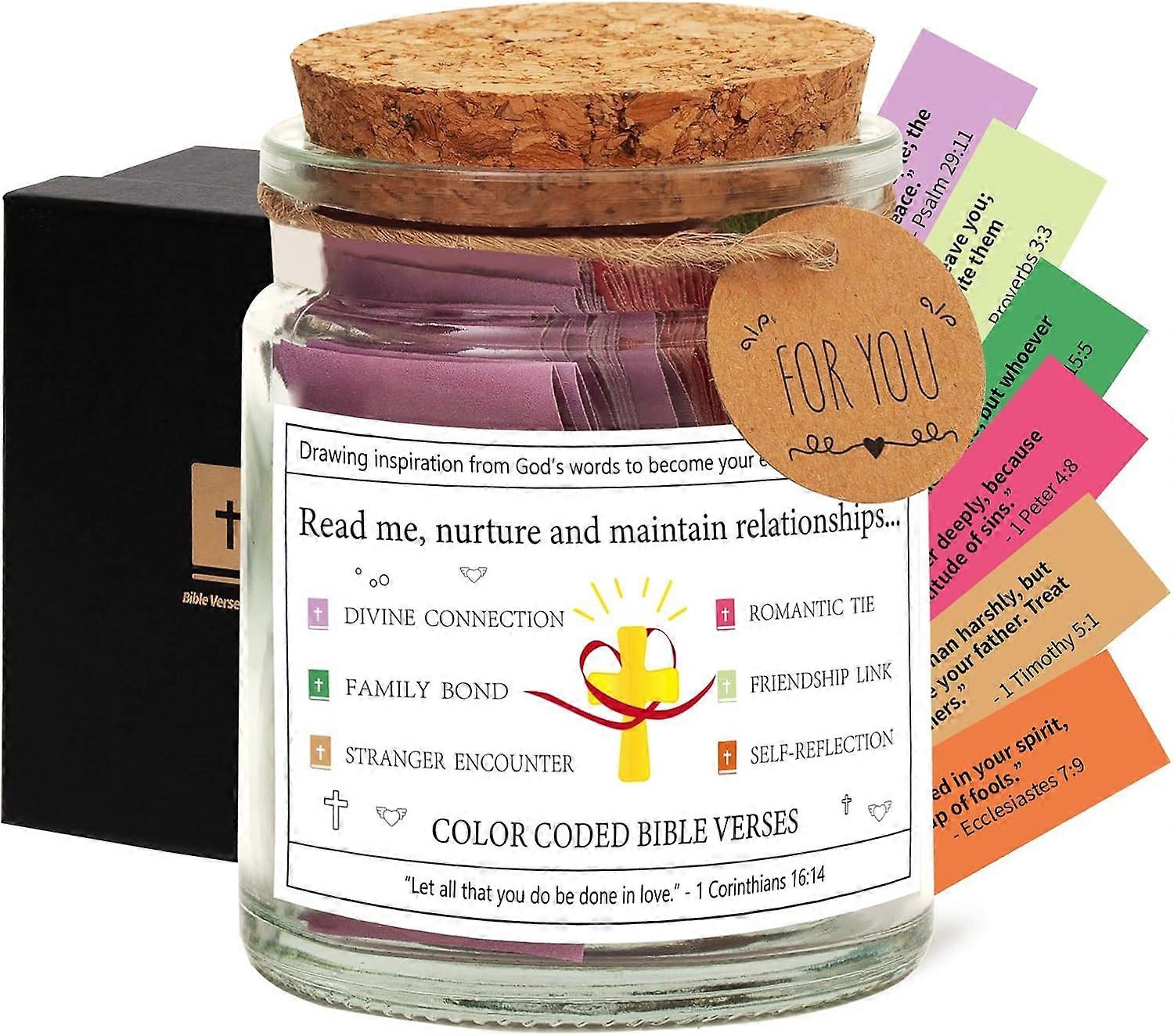 Bible Verse Jar, Read Me When Bible Verses Jar for Emotions and ...