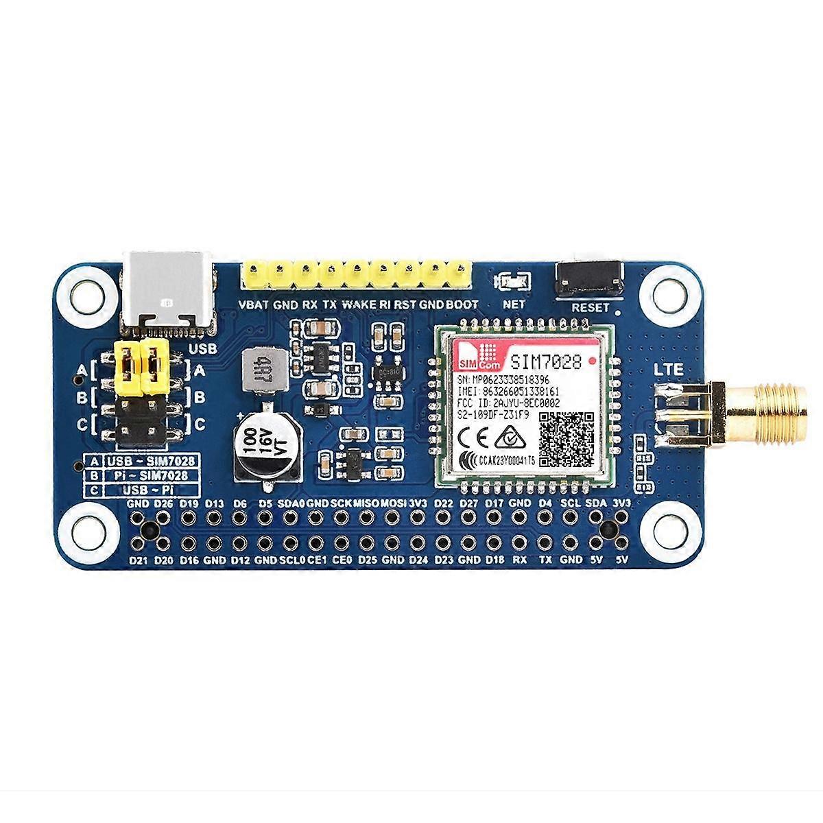 SIM7028 Wireless Communication Module NB-IoT Hat for Raspberry Pi ...