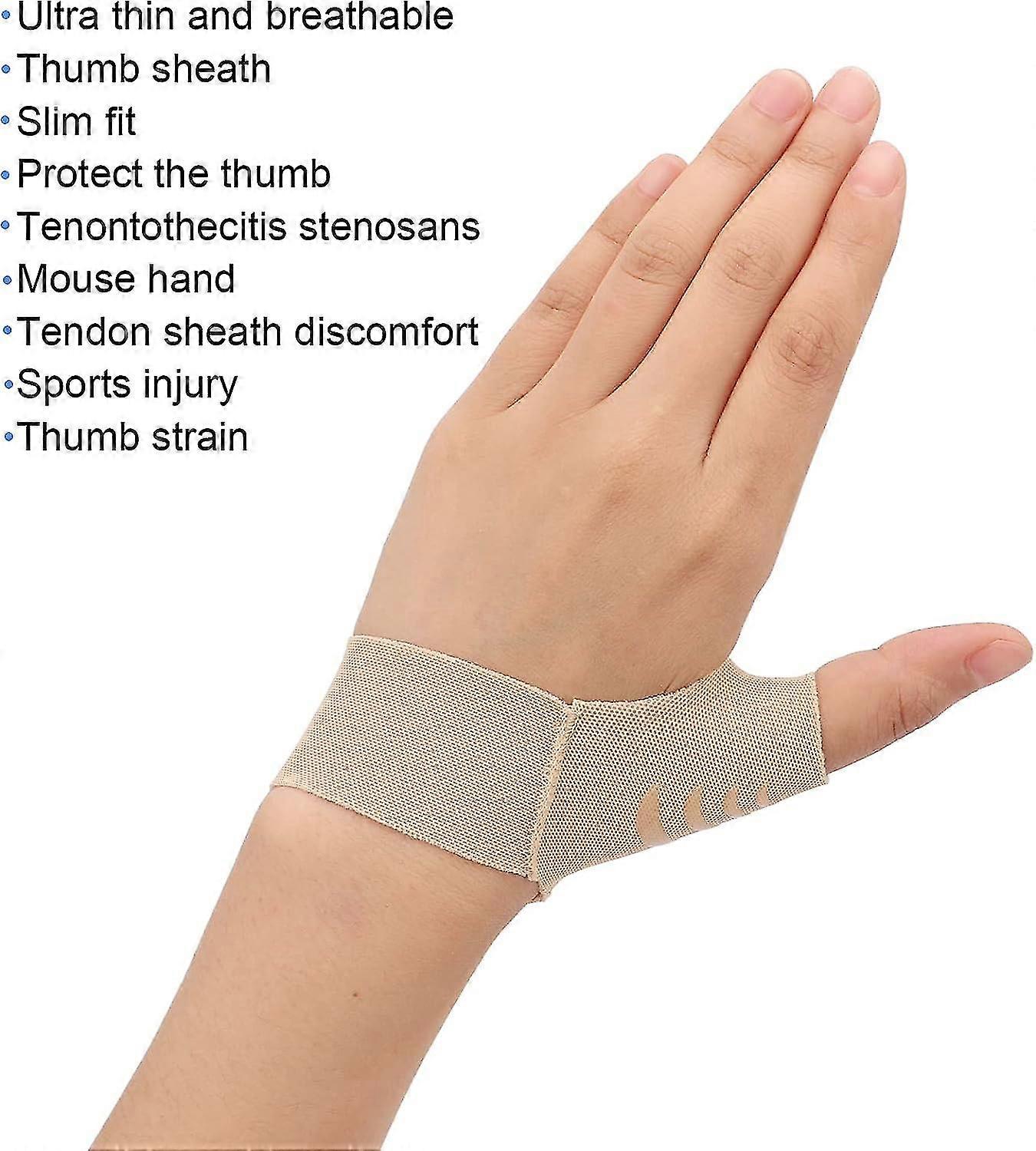 Thumb Wrist Brace, Elastic Thumb Compression Support, Soft Comfort ...