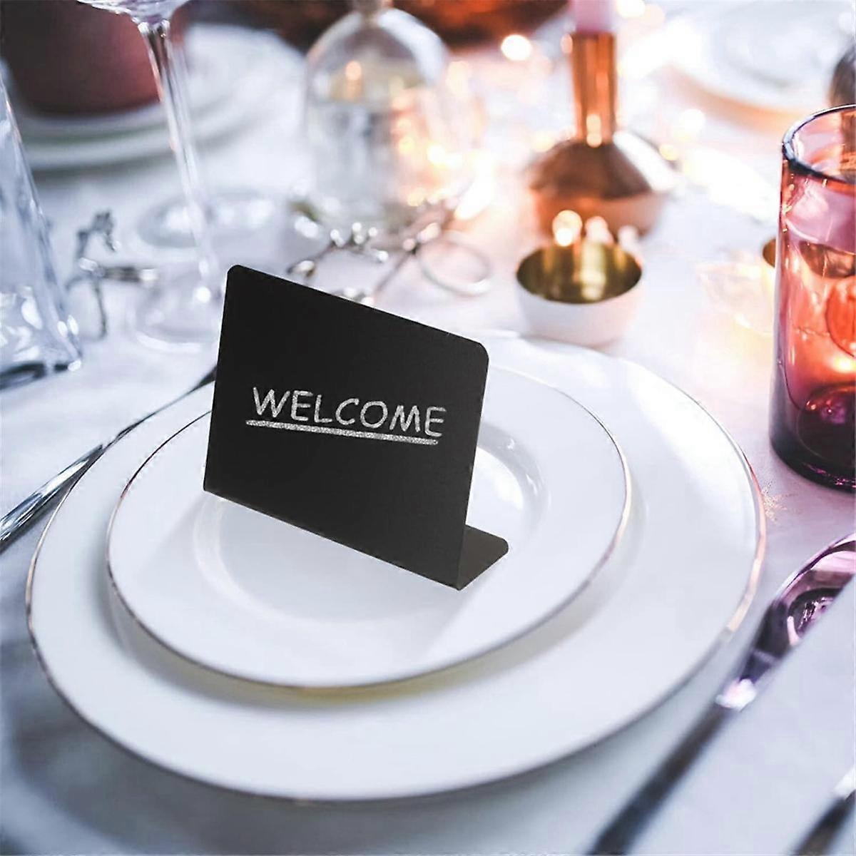 20Pcs Table Signs Food Board Buffet Party Labels Message Blackboard ...