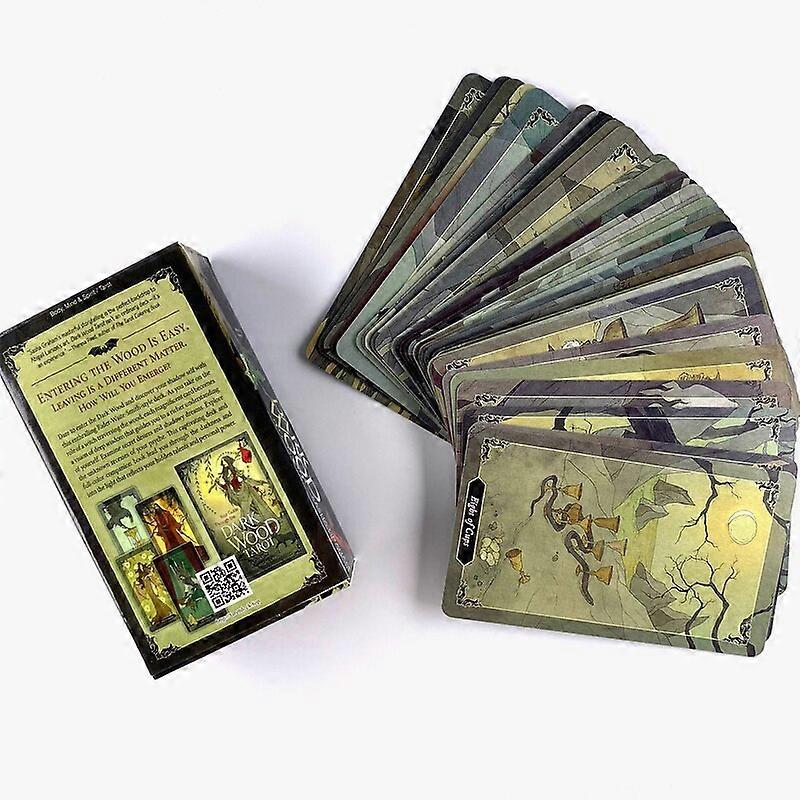 Dark Wood Tarot Deck Leisure Party Table Game High Quality Fortune ...