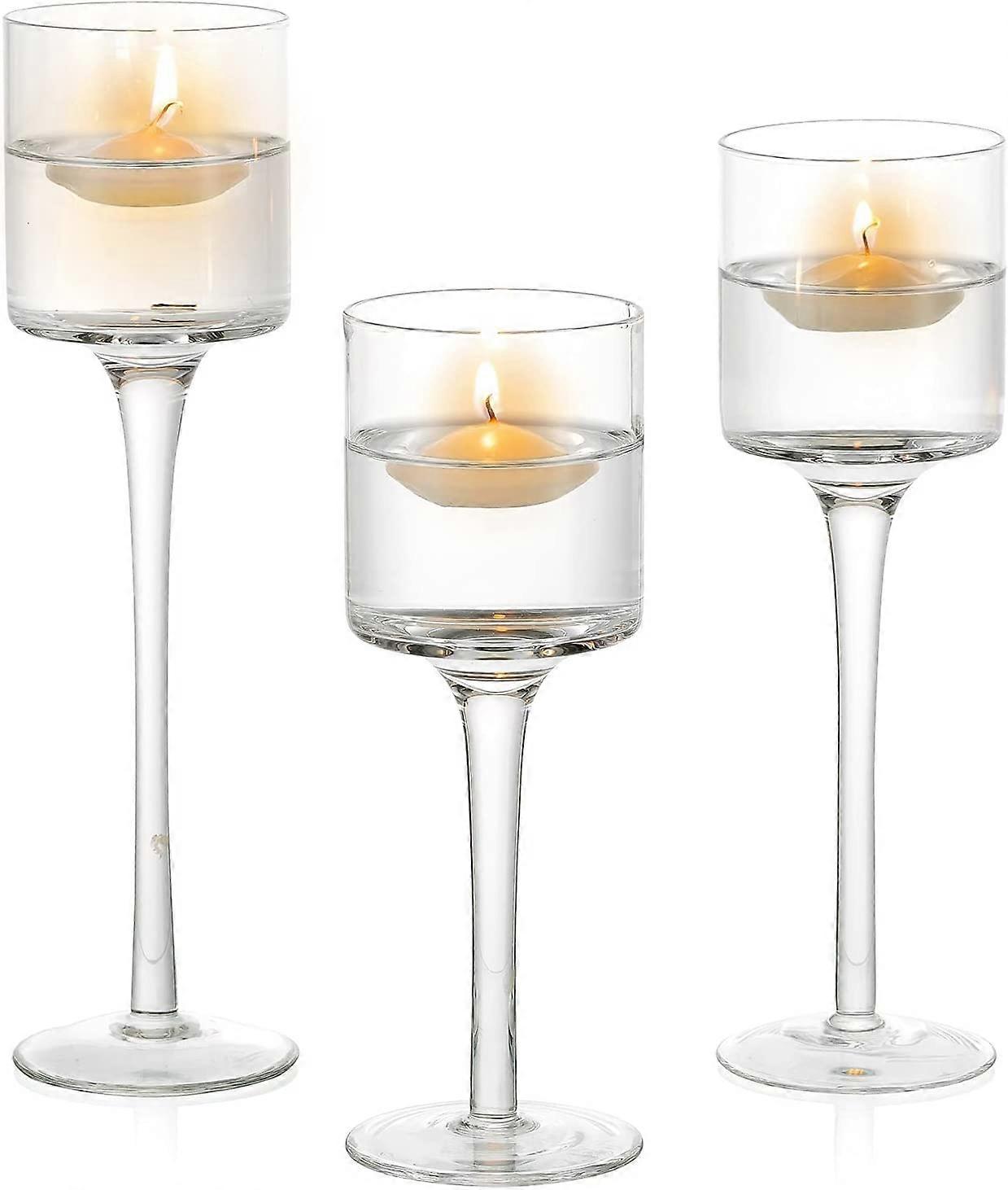 Glass Candle Holder Tea Light Holder Wedding Centerpiece Floating ...