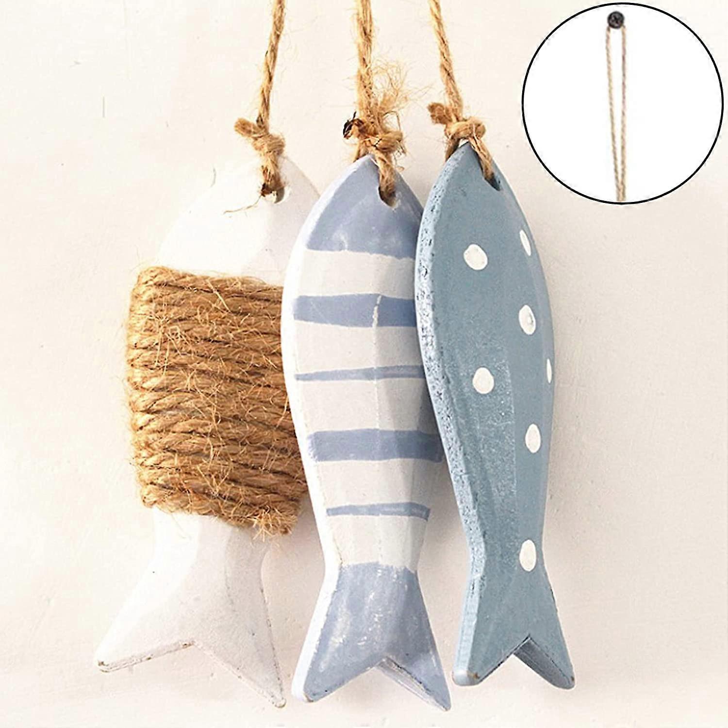 Creative Fish Shaped Pendant Mediterranean Style Fish Hanging Nautical ...