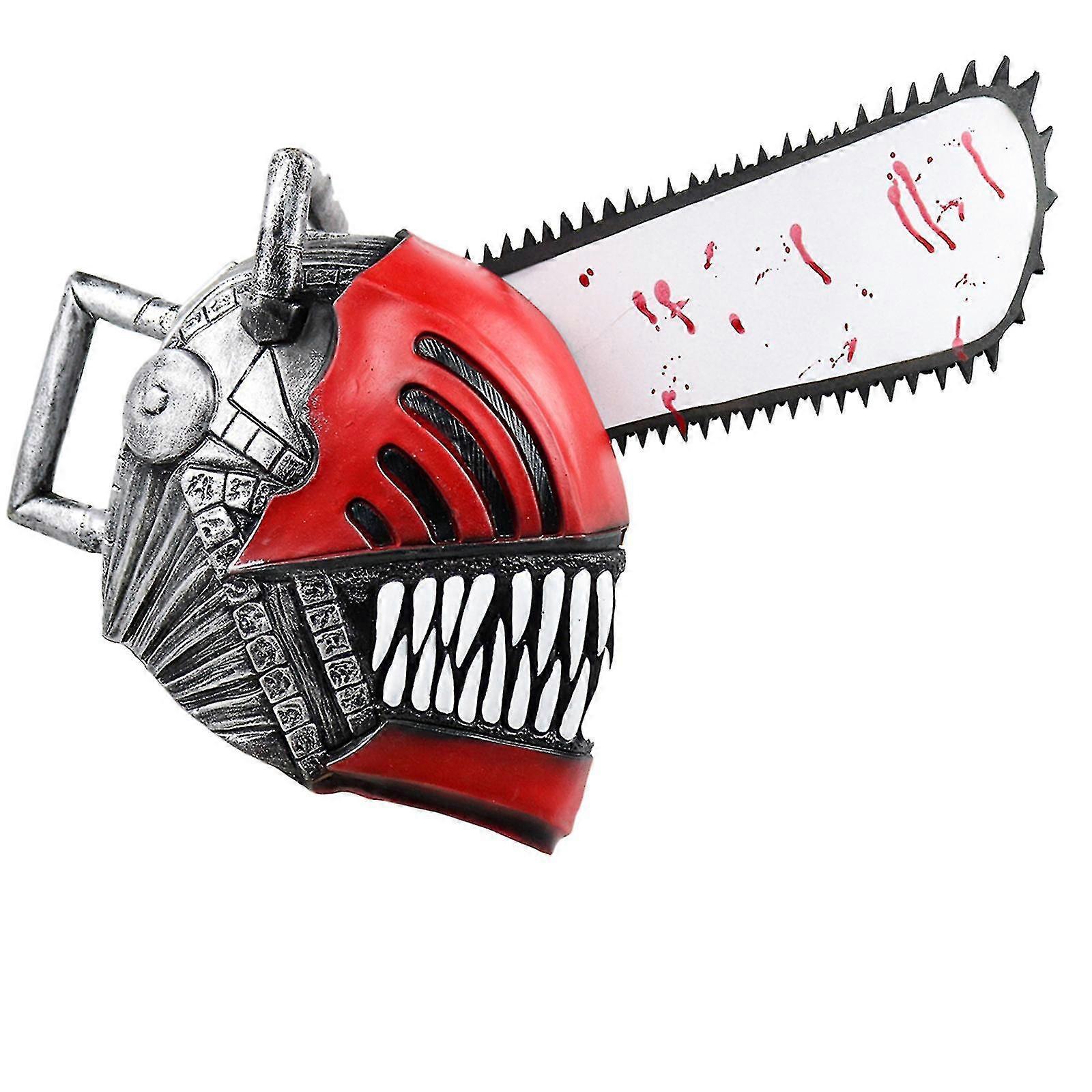 Mask Anime Chainsaw Man Denji Pochita Latex Mask Denzi Helmet Halloween ...