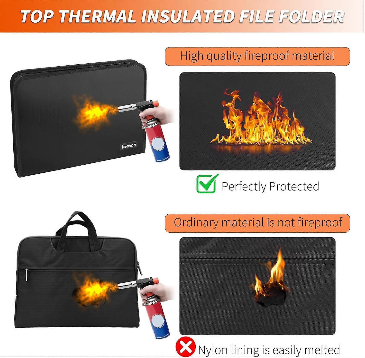 Accordion File Organizer,13 Pockets Fireproof Expanding File Folder ...