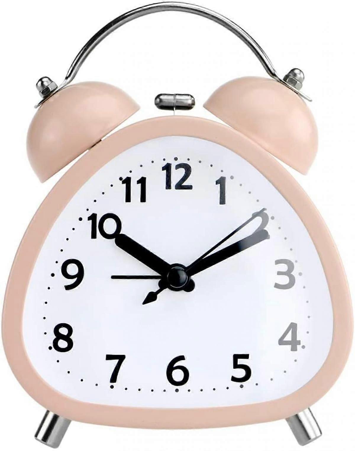 SBSG 3 Small Triangle Analog Twin Bell Alarm Clock for Bedroom Teen ...