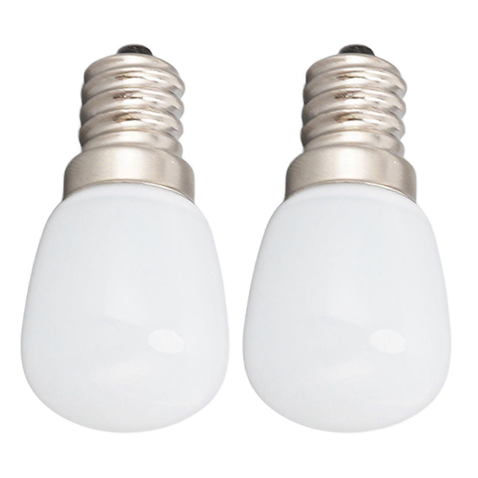 2pcs 2W E12 LED Bulb 6000K White Light E12 Base Mini Refrigerator Light for Oven Microwave Home ...