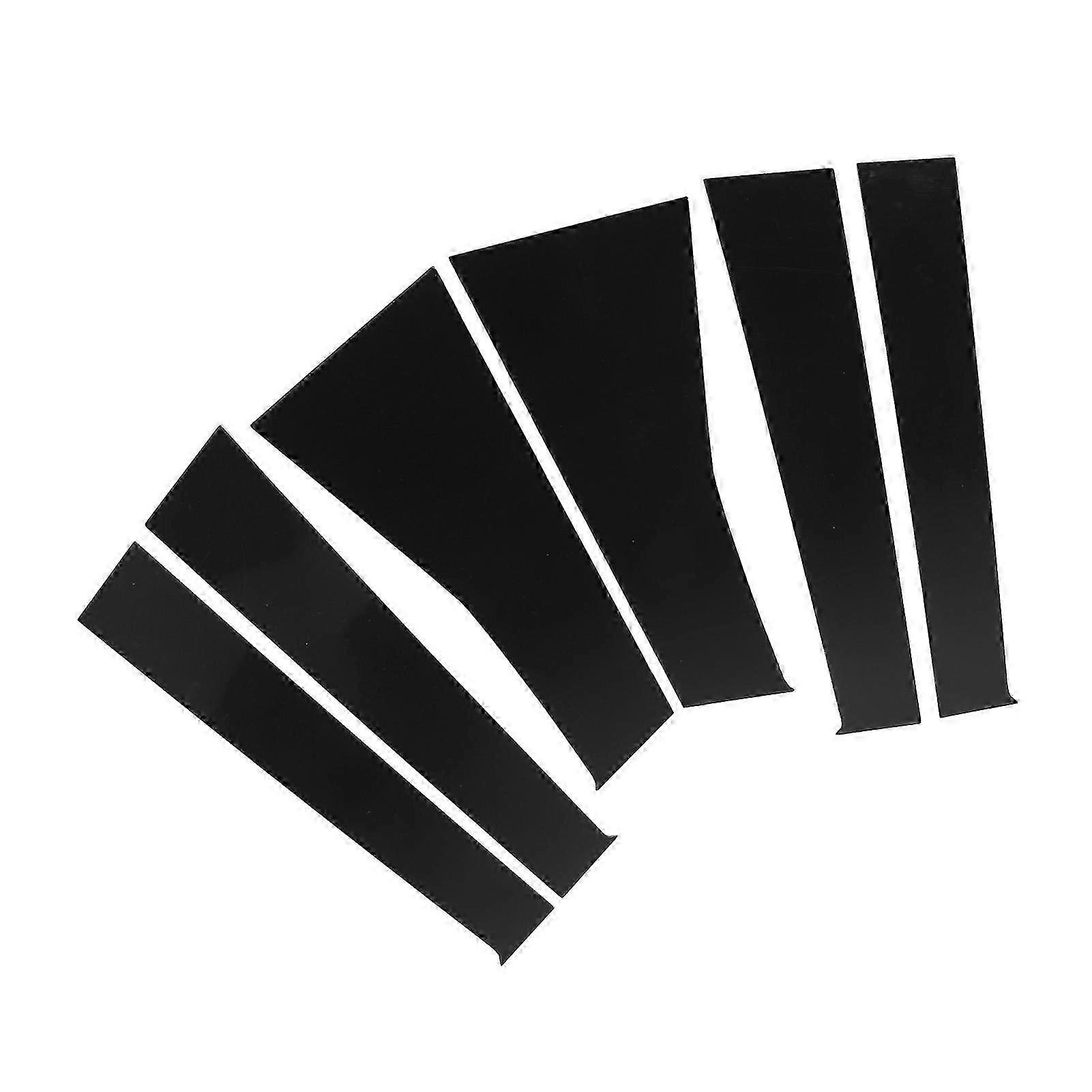 Window Pillar Posts Cover Trim Glossy Black PC Plastic B Pillar Post ...