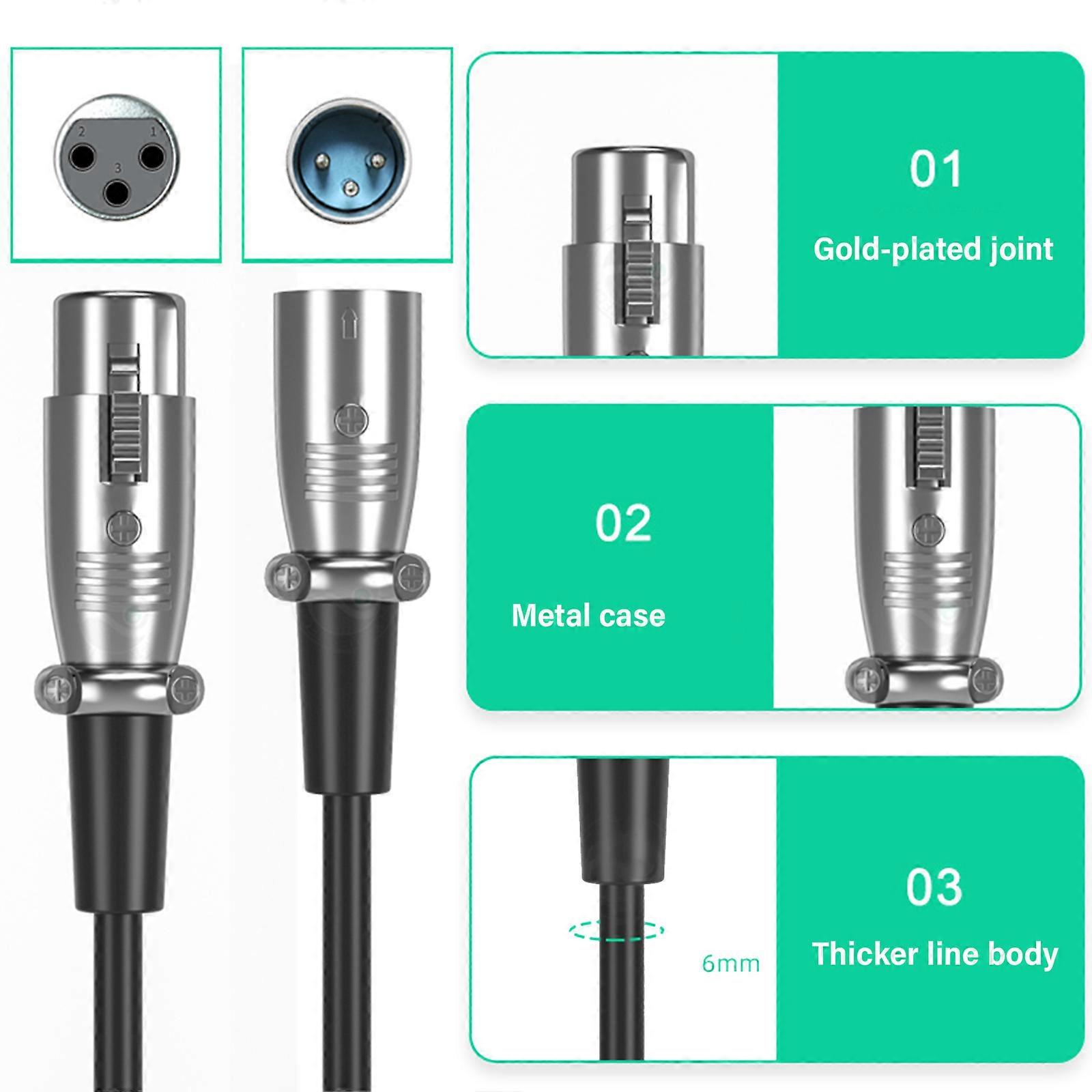 Microphones Male Cable High Fidelitys Stereo Music Cord Microphone ...