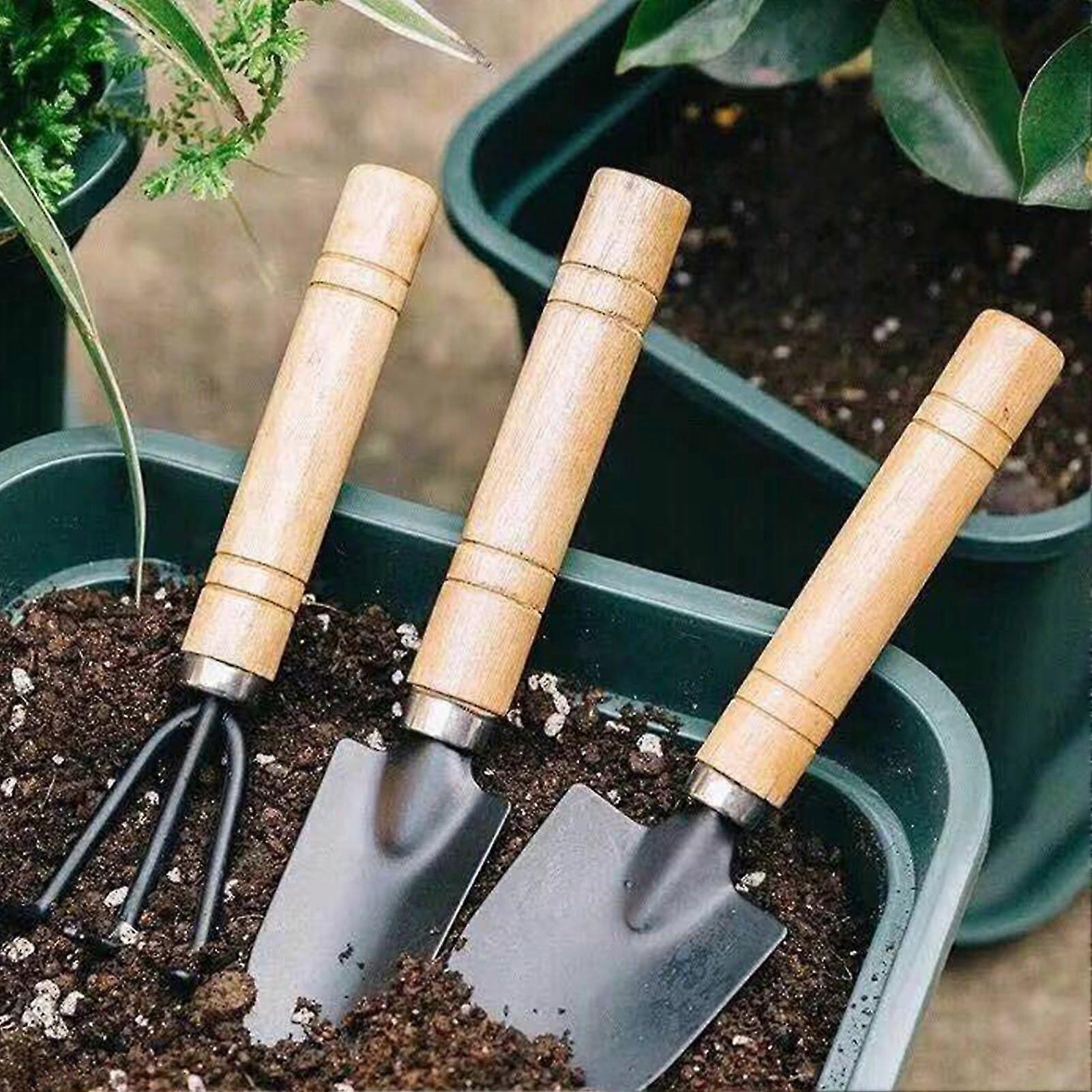 3pcs Household Garden Spade Shovel Set Non-slip Planting Hand Trowel ...